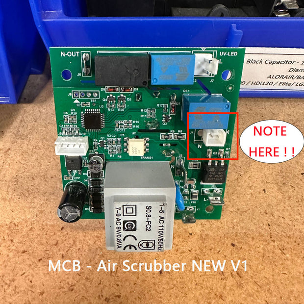 Main Control board with Speed control knob - Air Scrubbers – Thedryair